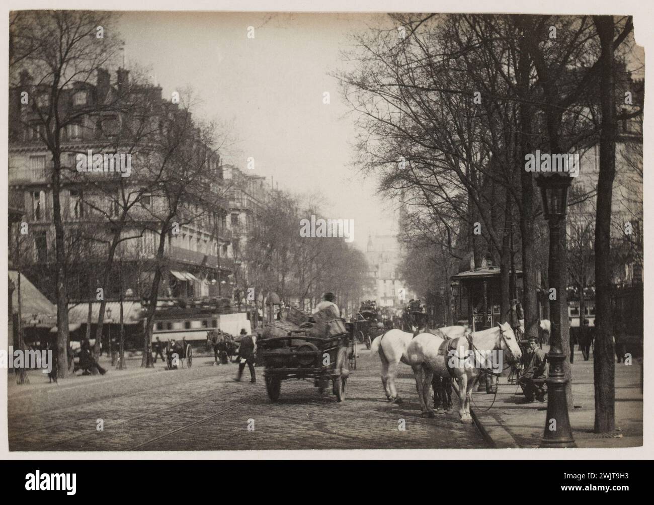 Blancard, Hippolyte (1843 - D.1924), horseshoe car circulating on the ...