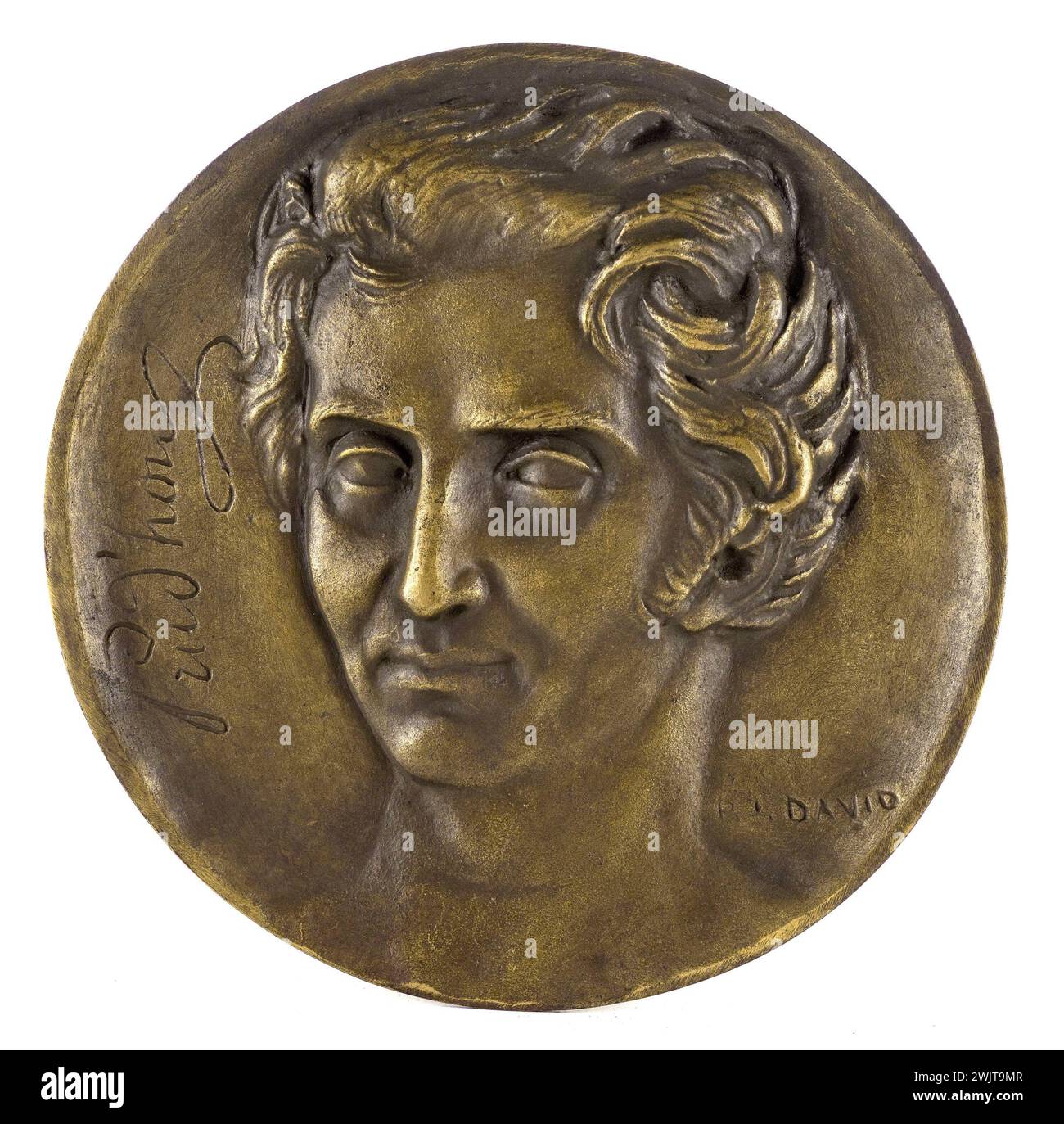 David d'Angers (1788-1856). Portrait of Pierre-Paul Prud'hon (1768-1823 ...