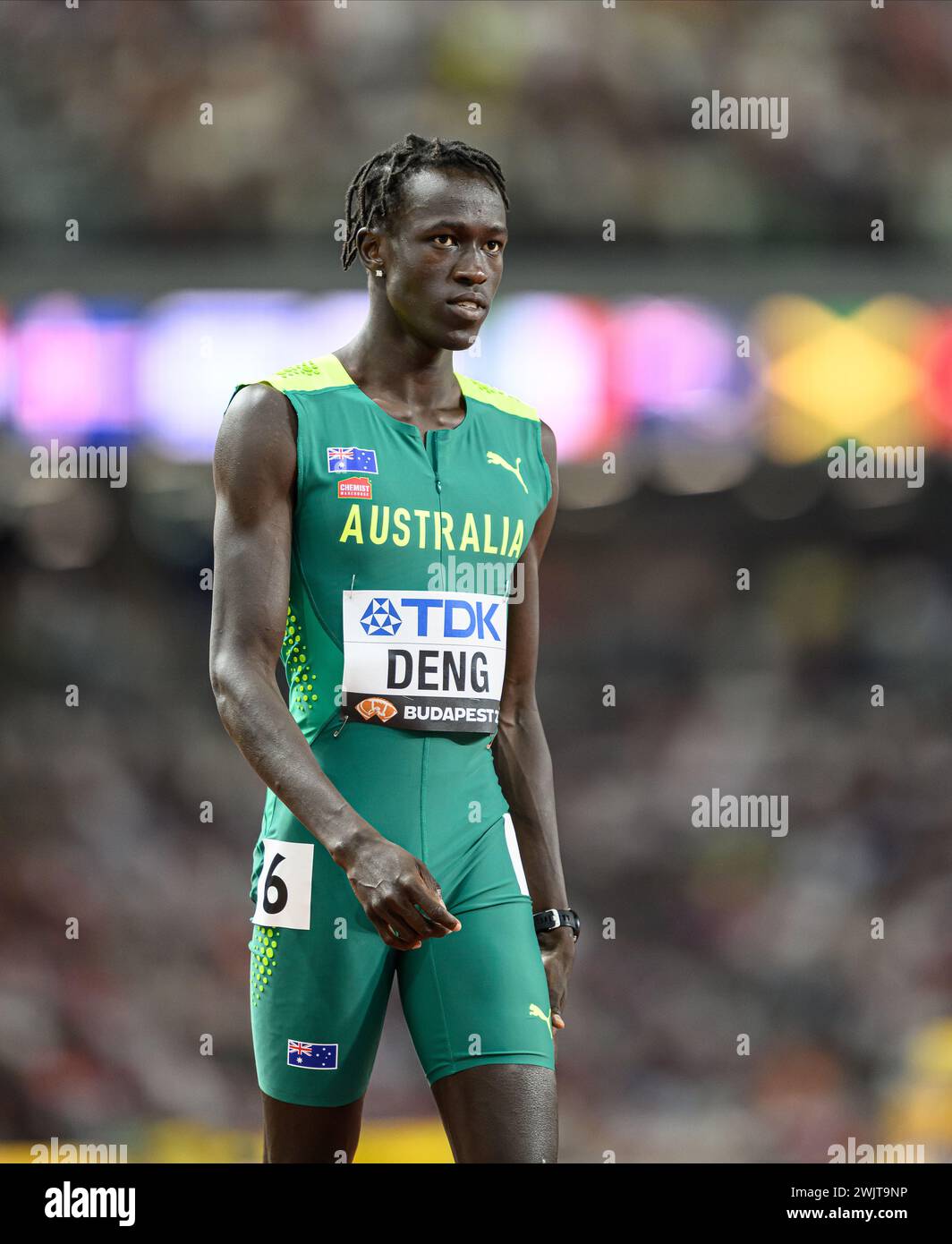 Joseph DENG participating in the 800 meters at the World Athletics ...