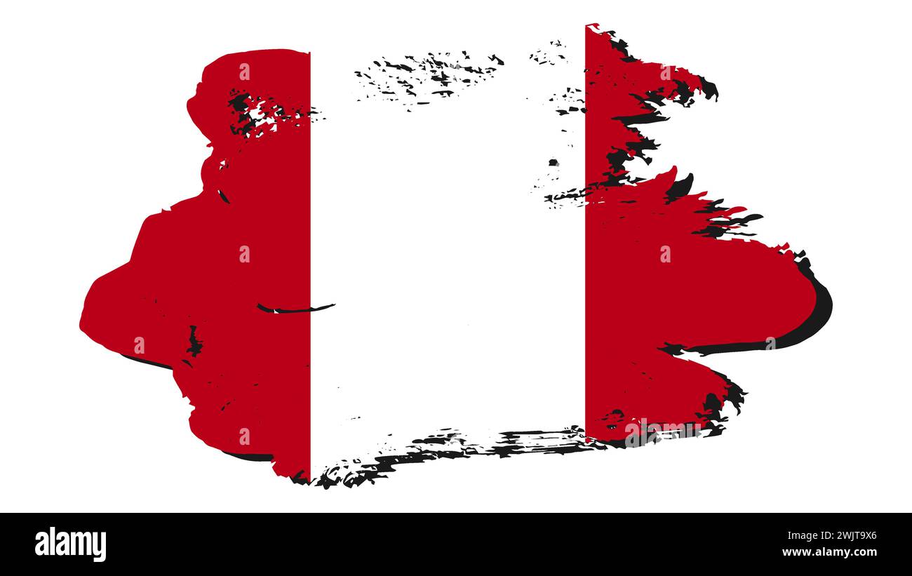 Art Illustration design nation flag sign symbol country of Peru Stock ...