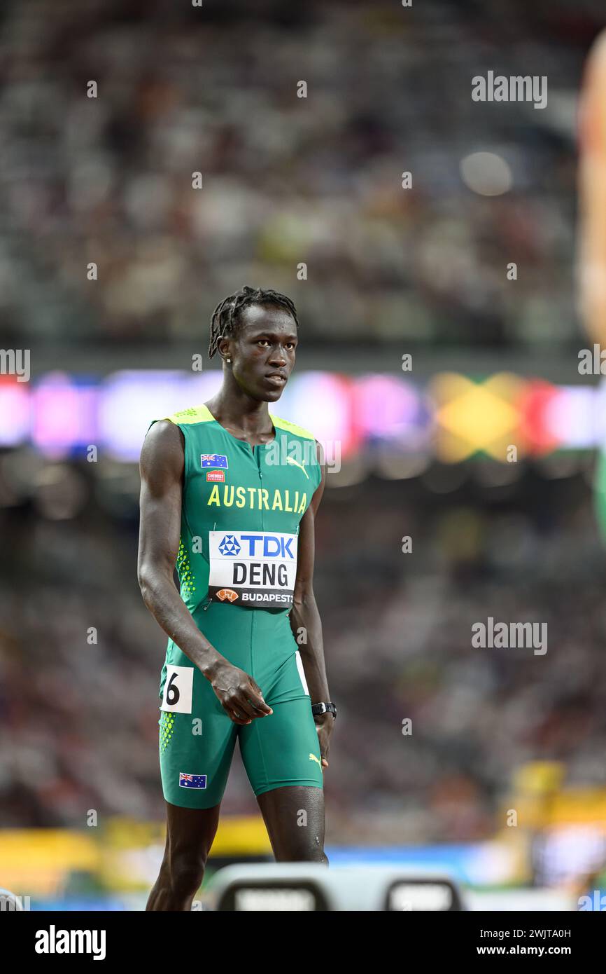 Joseph DENG participating in the 800 meters at the World Athletics ...