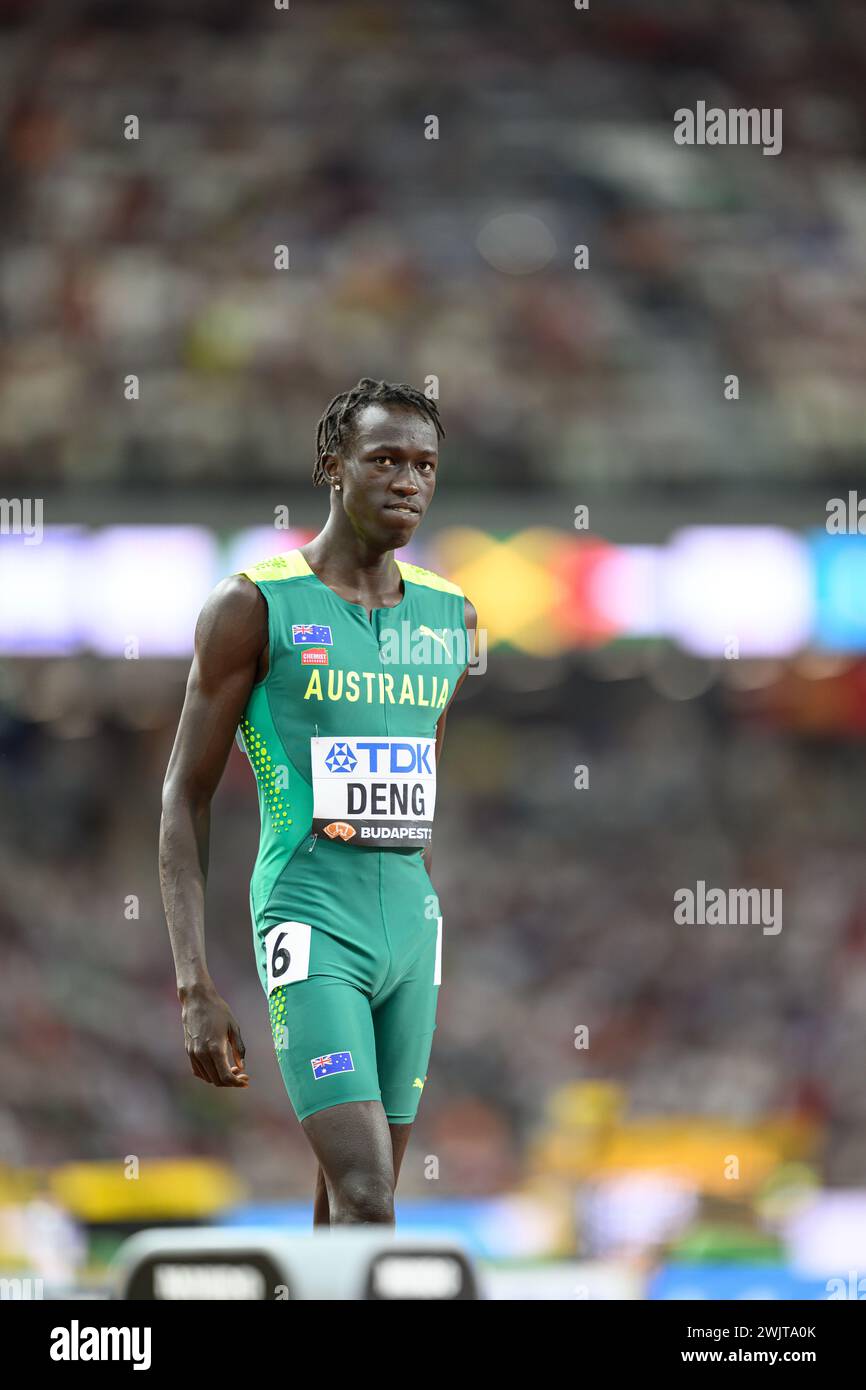 Joseph DENG participating in the 800 meters at the World Athletics ...