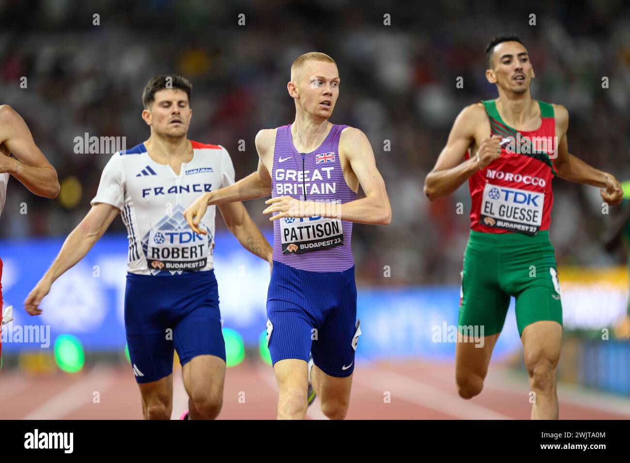 Ben PATTISON participating in the 800 meters at the World Athletics ...