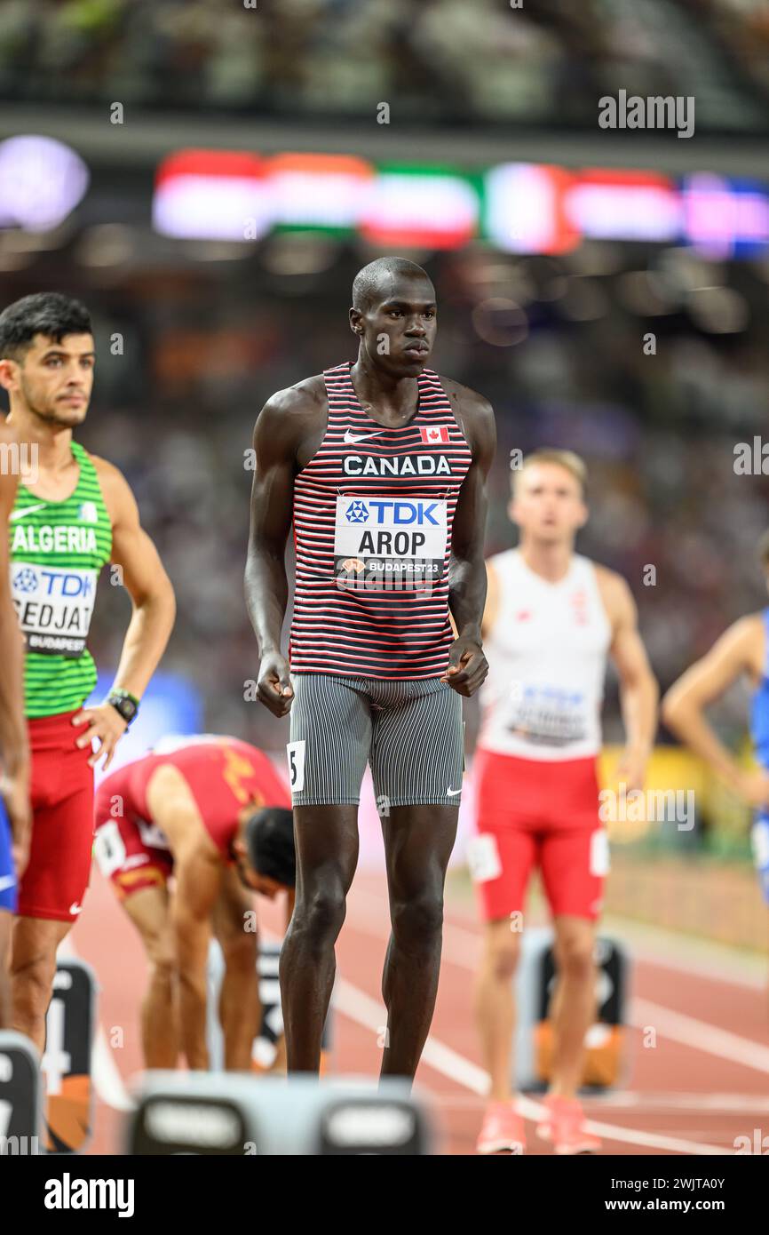 Marco AROP participating in the 800 meters at the World Athletics ...