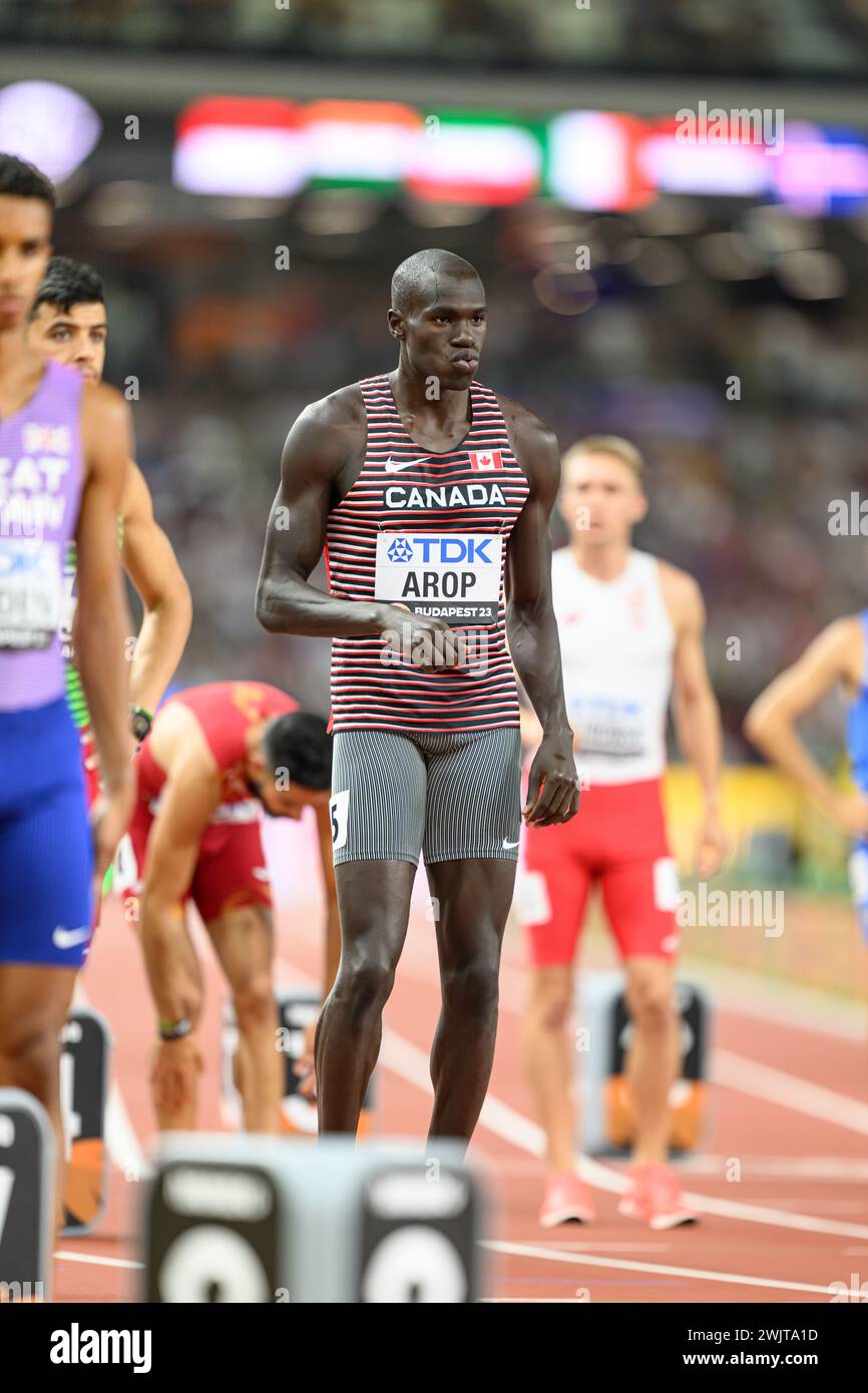 Marco AROP participating in the 800 meters at the World Athletics ...