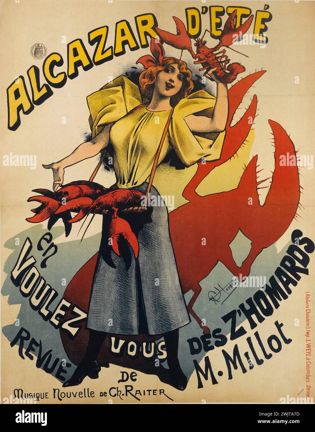 Alfred Choubrac (1853-1902). L. Weyl. Alcazar d'Eté, do you want z ...