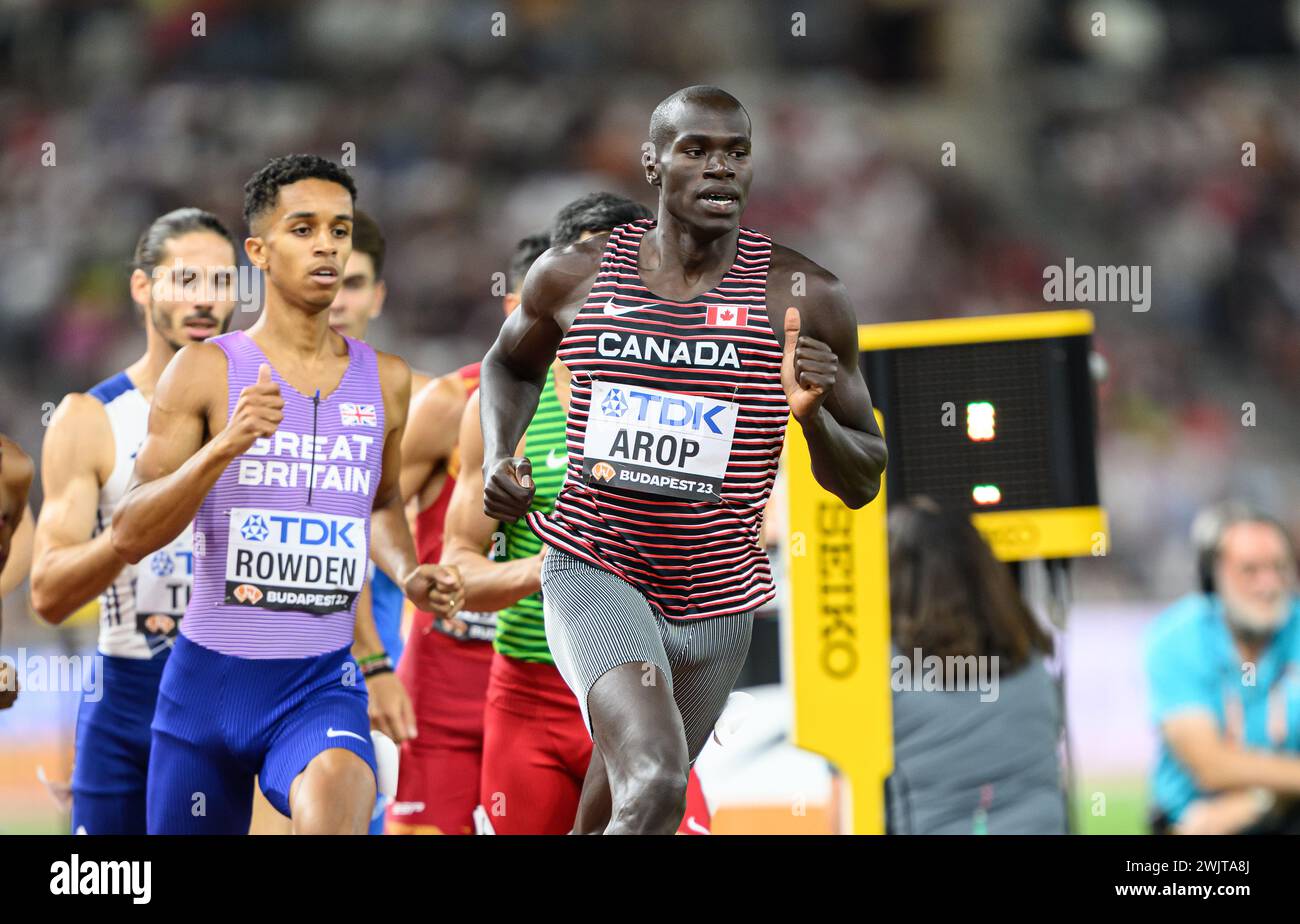Marco AROP participating in the 800 meters at the World Athletics ...
