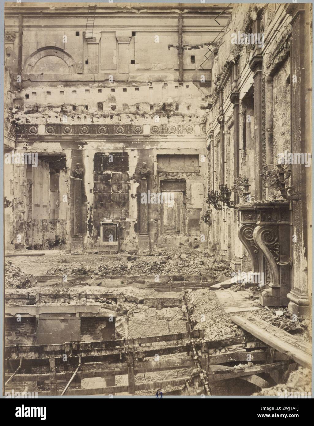 War disasters: Palais des Tuileries, Galerie de la Paix ". Photography ...