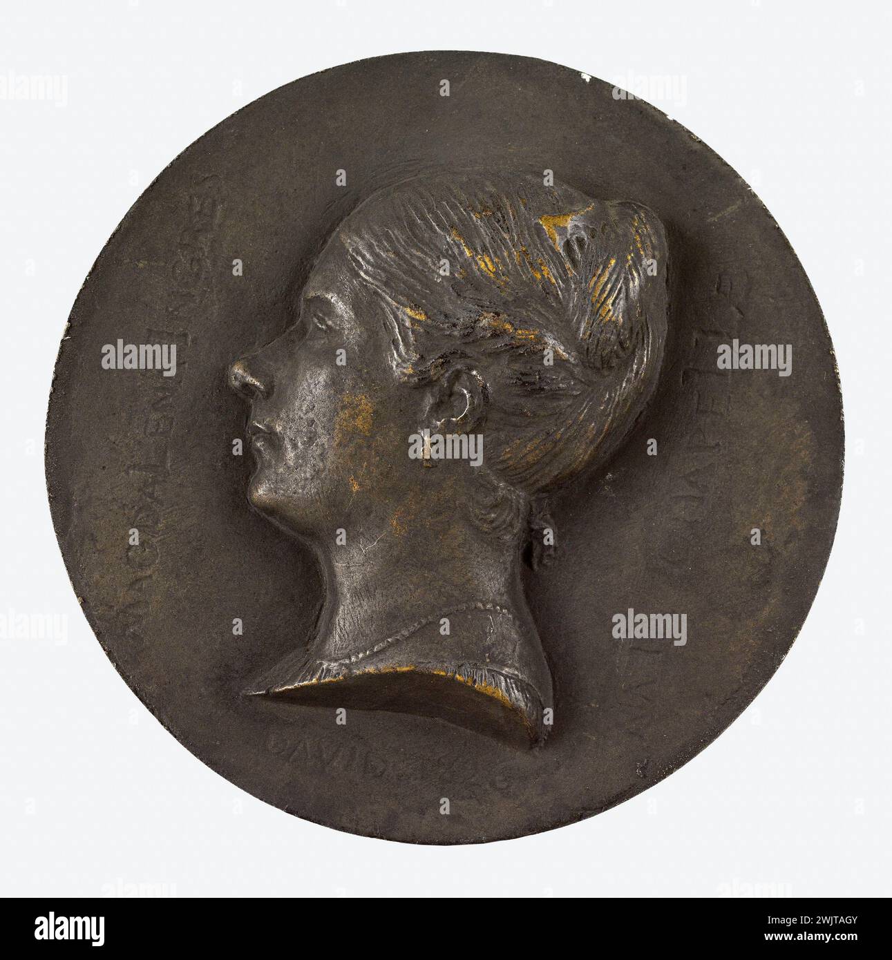 David d'Angers (1788-1856). Portrait of Madeleine Ingres (1782-1849 ...