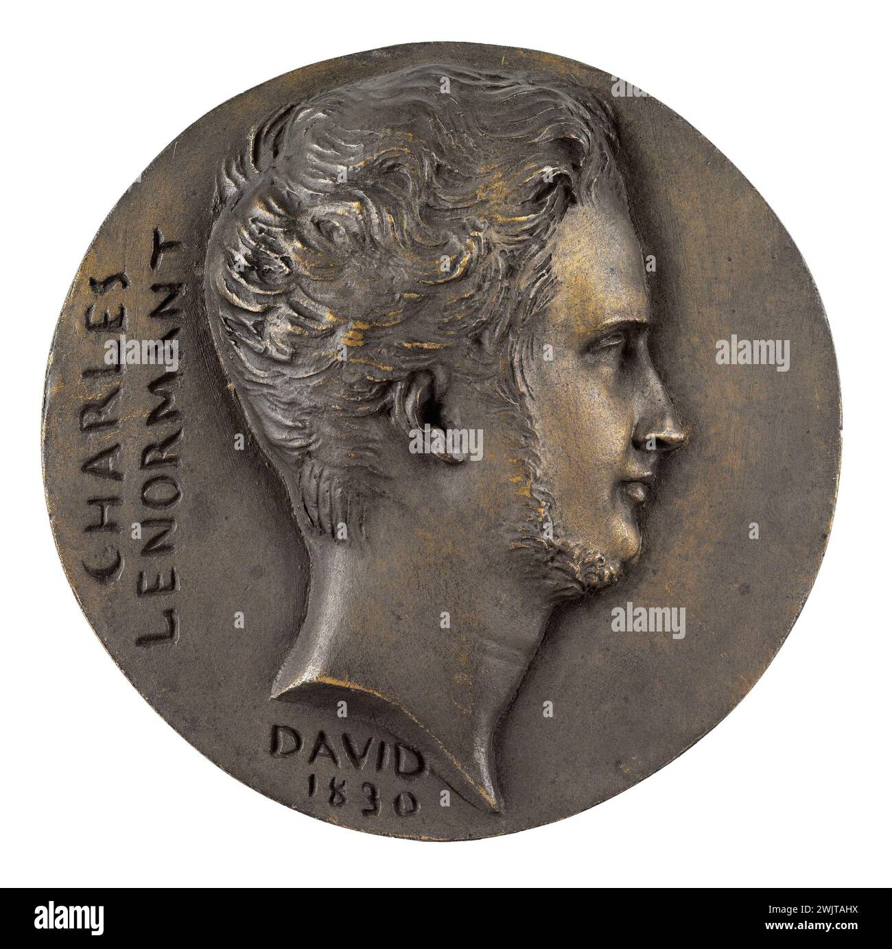 David d'Angers (1788-1856). Portrait of Charles Lenormant (1802-1859 ...