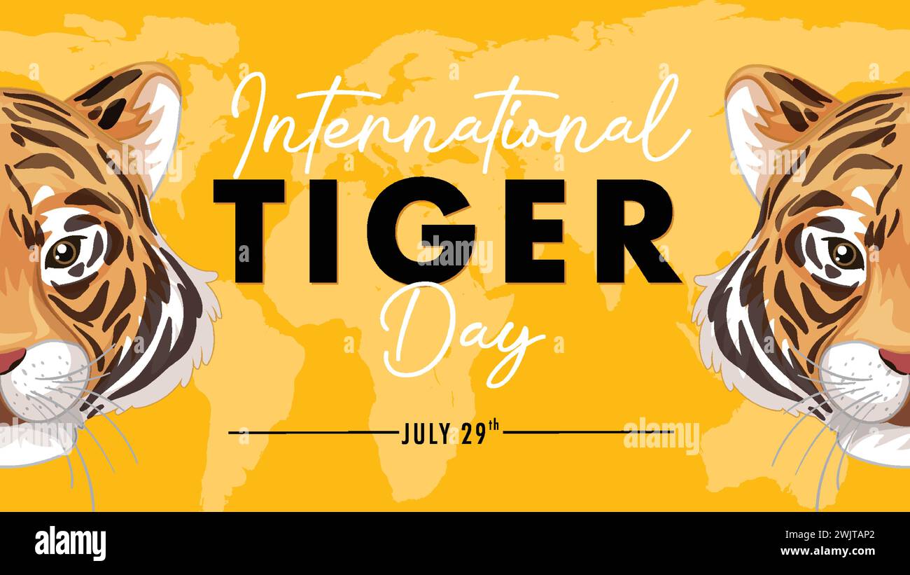 Vector graphic for International Tiger Day, July 29th Stock Vector ...
