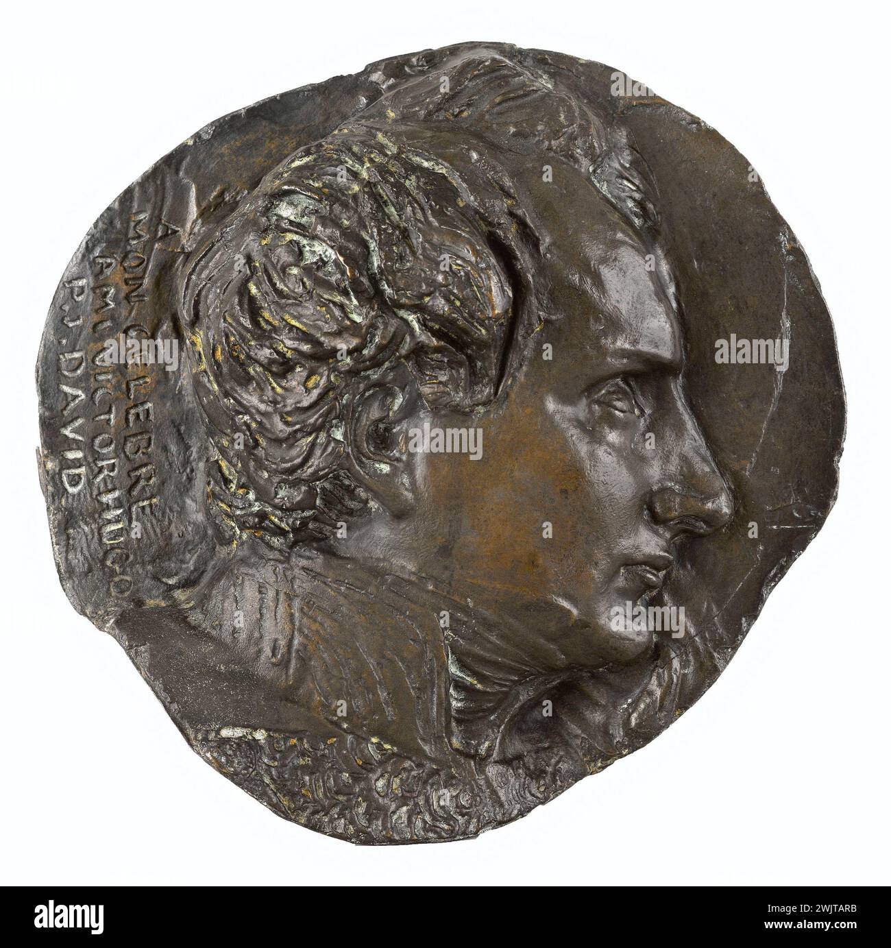 David d'Angers (1788-1856). Portrait of Victor Hugo (1802-1885), French ...