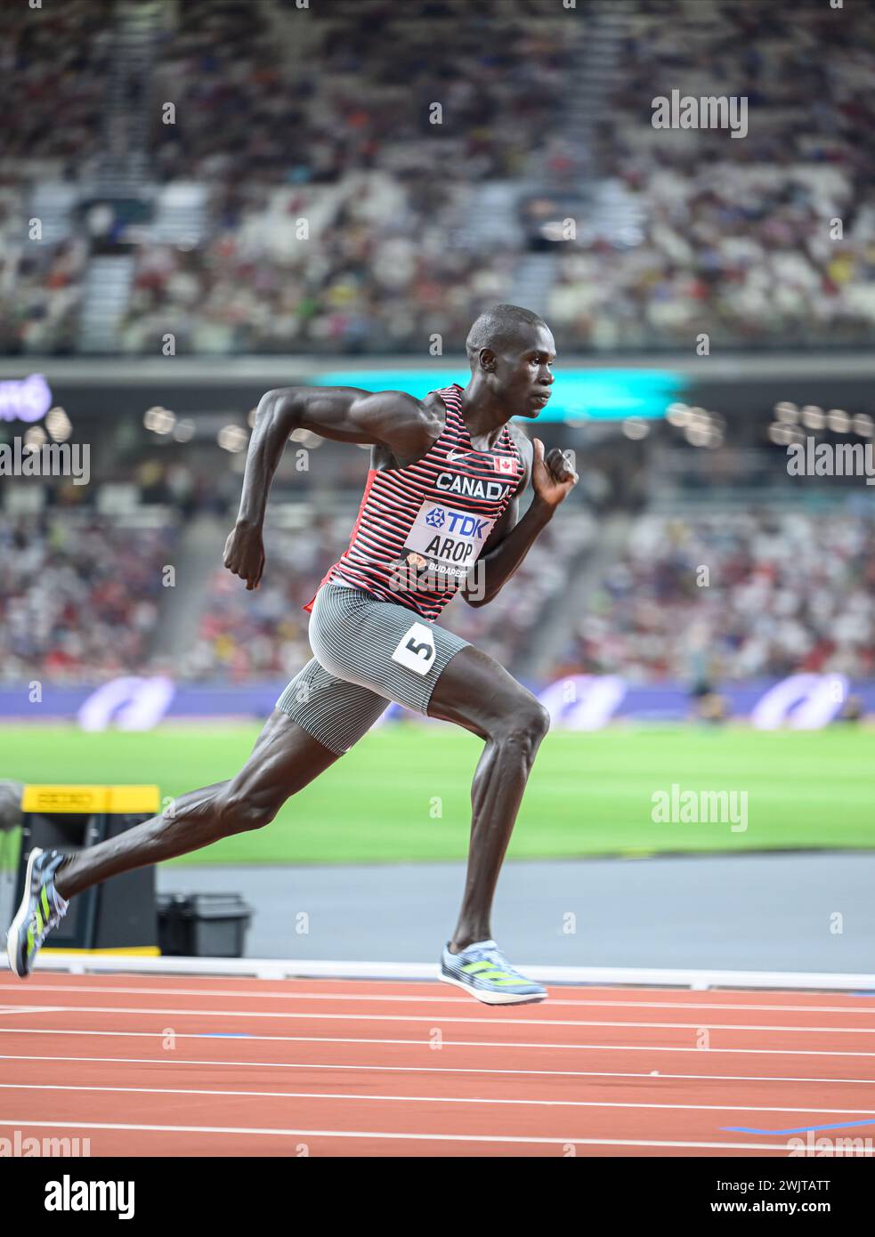 Marco AROP participating in the 800 meters at the World Athletics ...