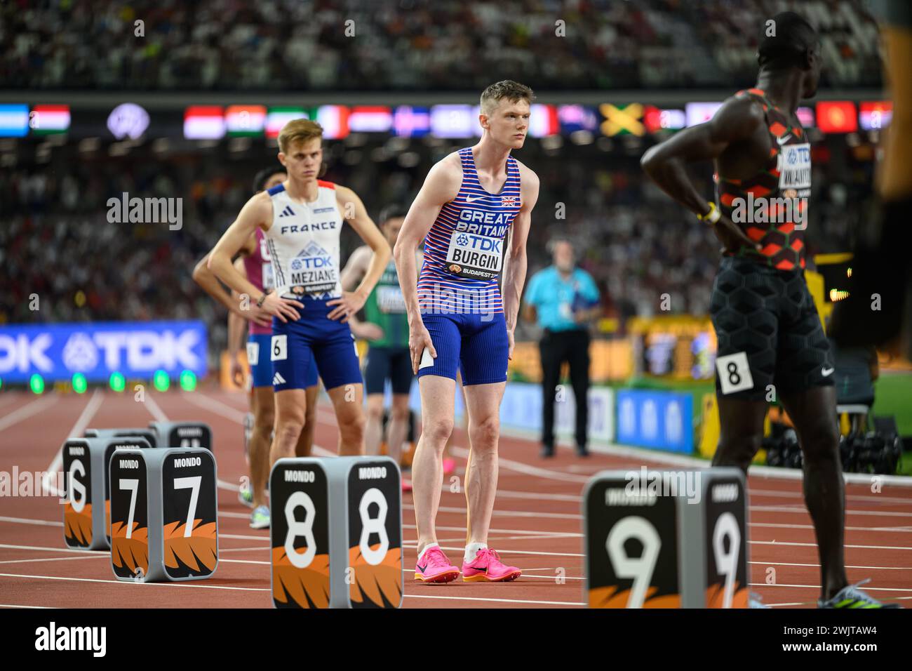 Max BURGIN participating in the 800 meters at the World Athletics ...
