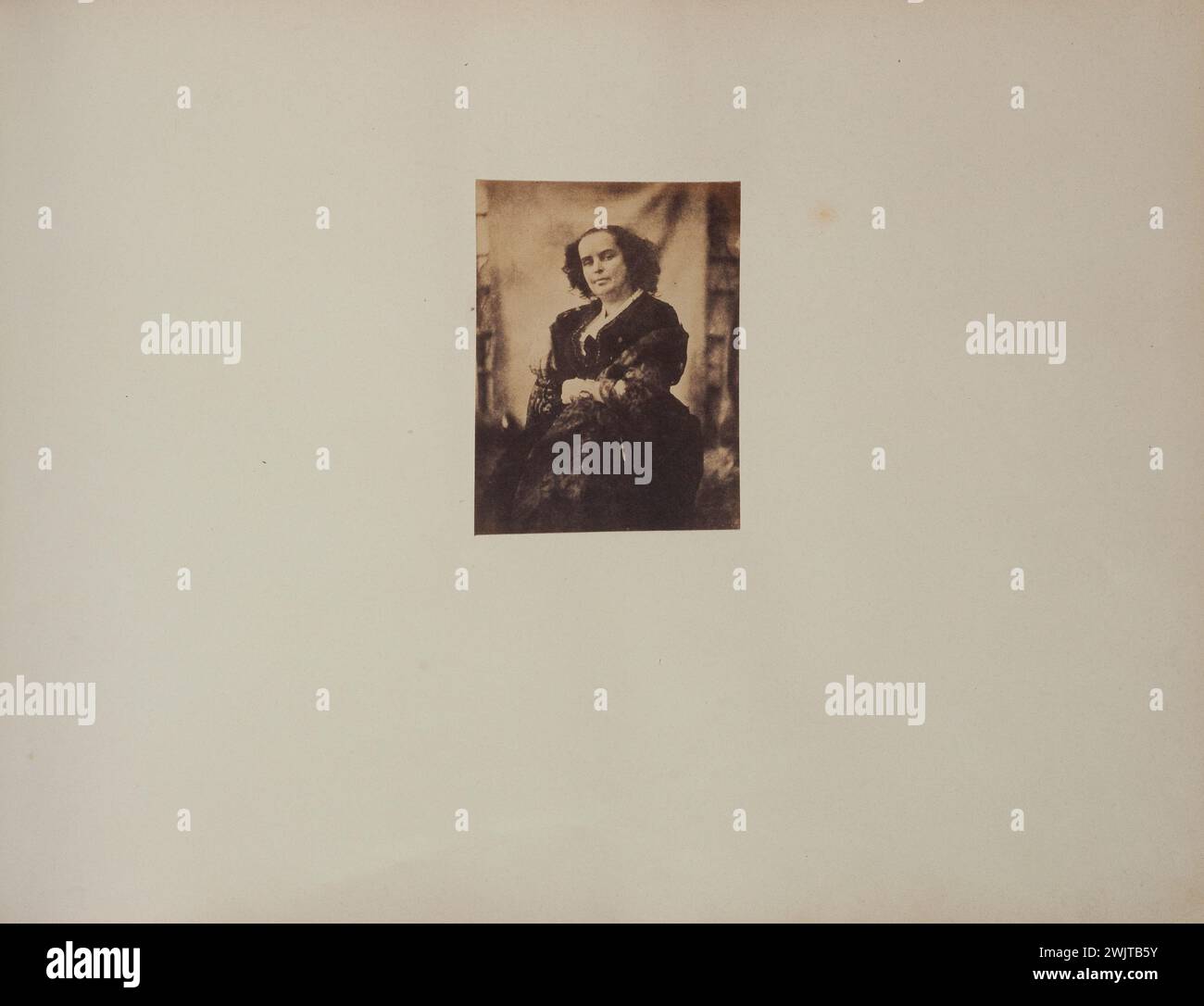 Album Allix, 1855-1860 ", Madame Adèle Hugo, 1855. Photograph by ...