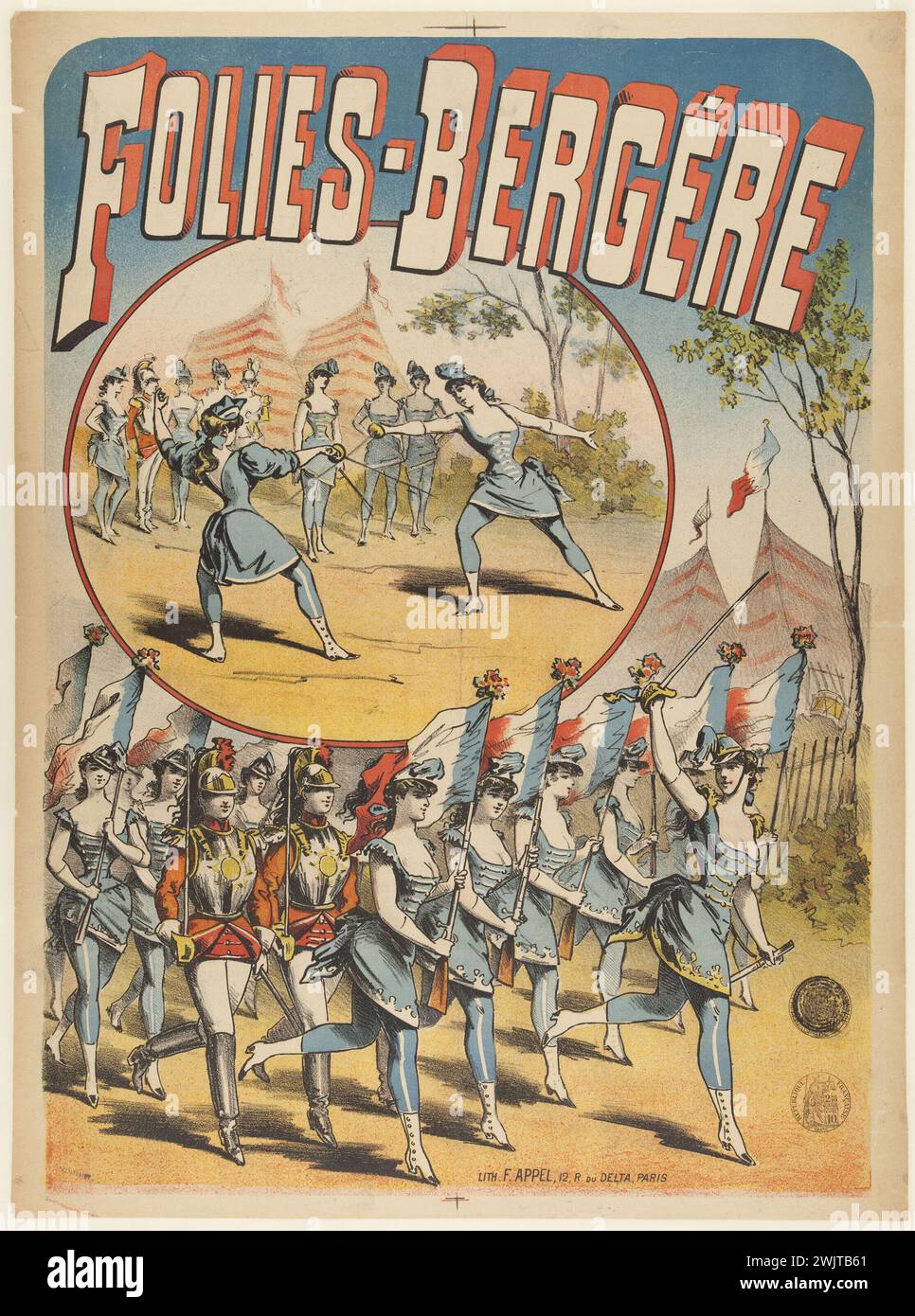 Anonymous. "Shepherdess Follies". Lithography. 1880-1900. Paris ...