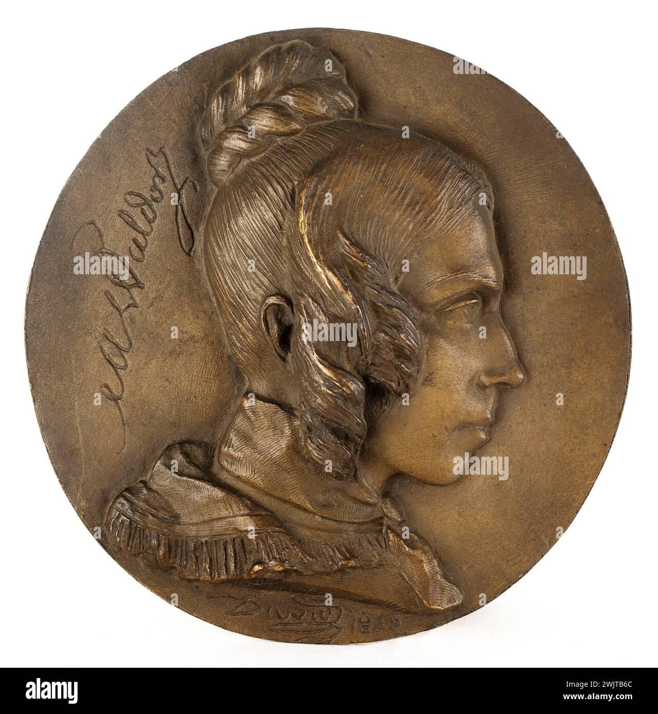 David d'Angers (1788-1856). Portrait of Mélanie Waldor, née Mélanie Villenave (1796-1871), woman ...