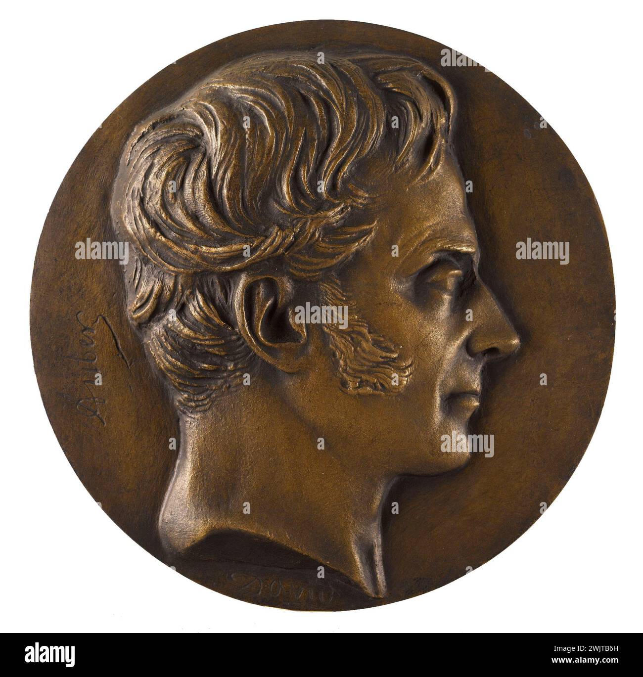 David d'Angers (1788-1856). Portrait of François-Esprit Auber (1782 ...