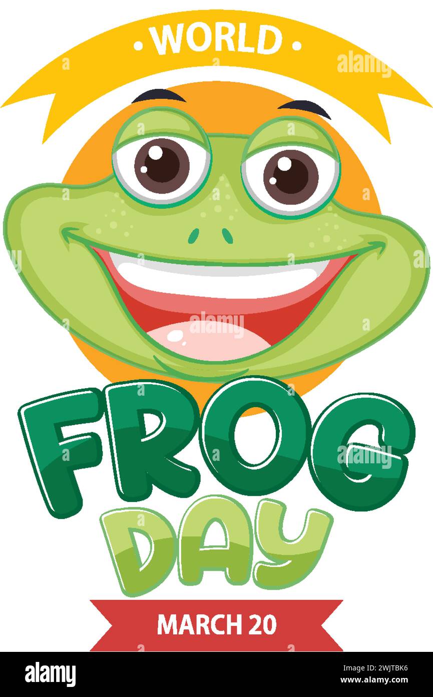 Colorful illustration for World Frog Day event Stock Vector Image & Art ...