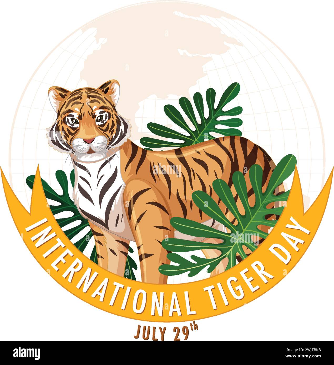 Vector illustration for World Tiger Conservation Awareness Stock Vector ...
