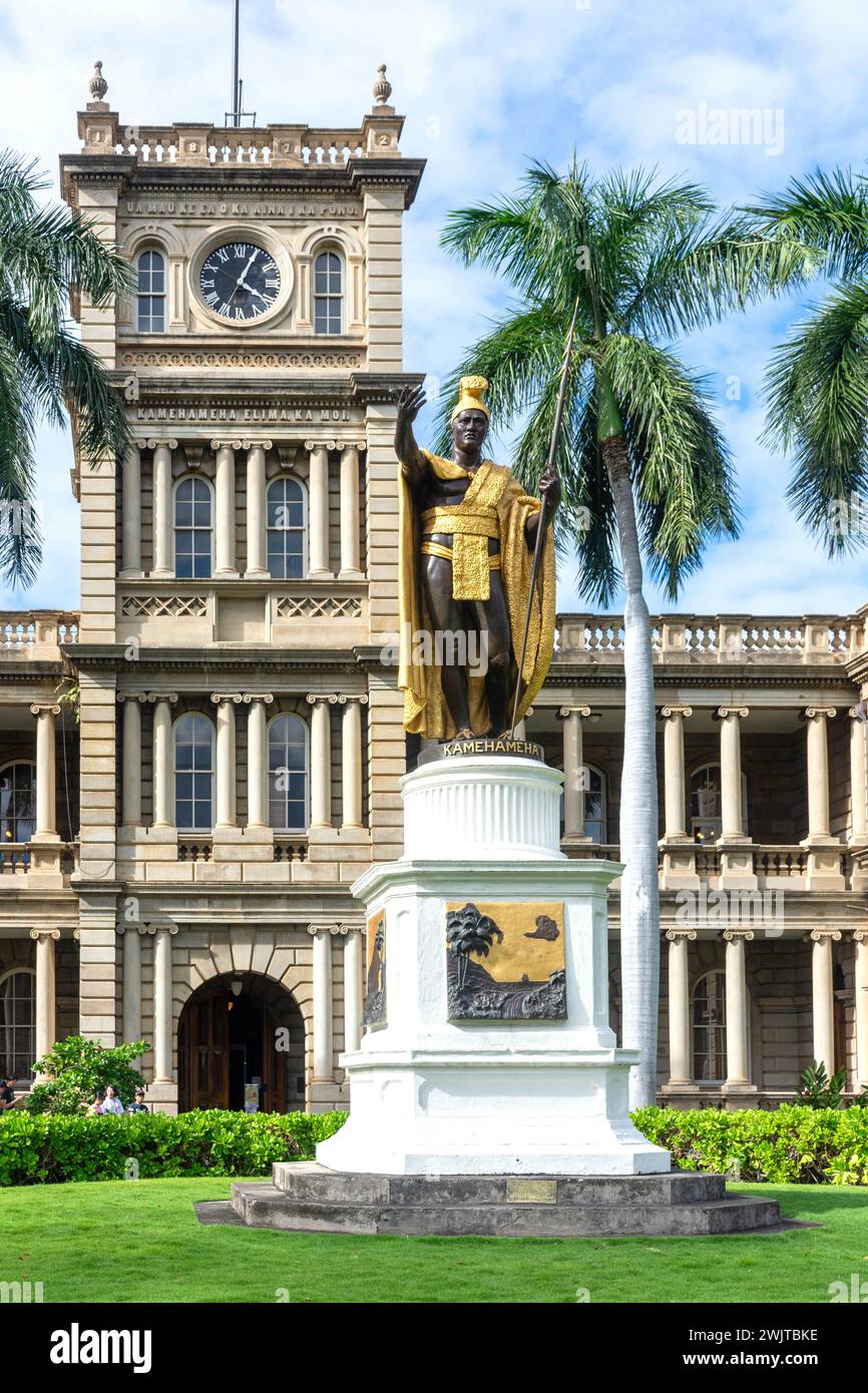 King Kamehameha Statue, King Street, Honolulu, Oahu, Hawaii, United ...