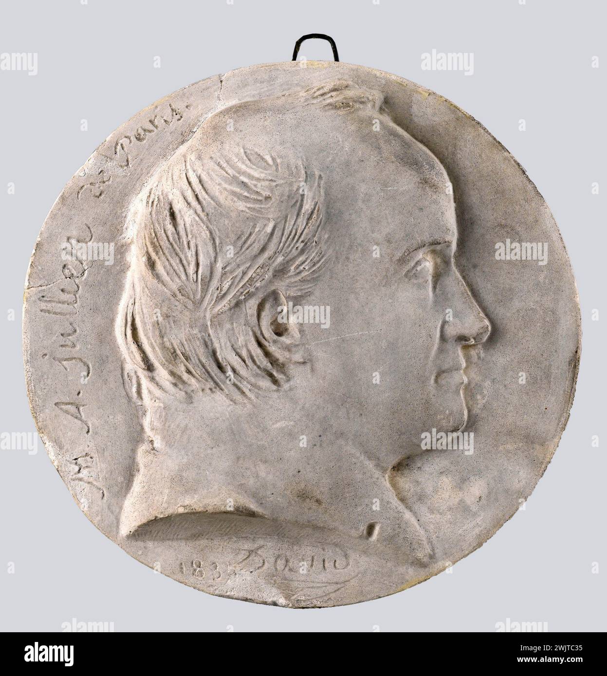 David d'Angers (1788-1856). Portrait of Marc-Antoine Jullien, dit ...