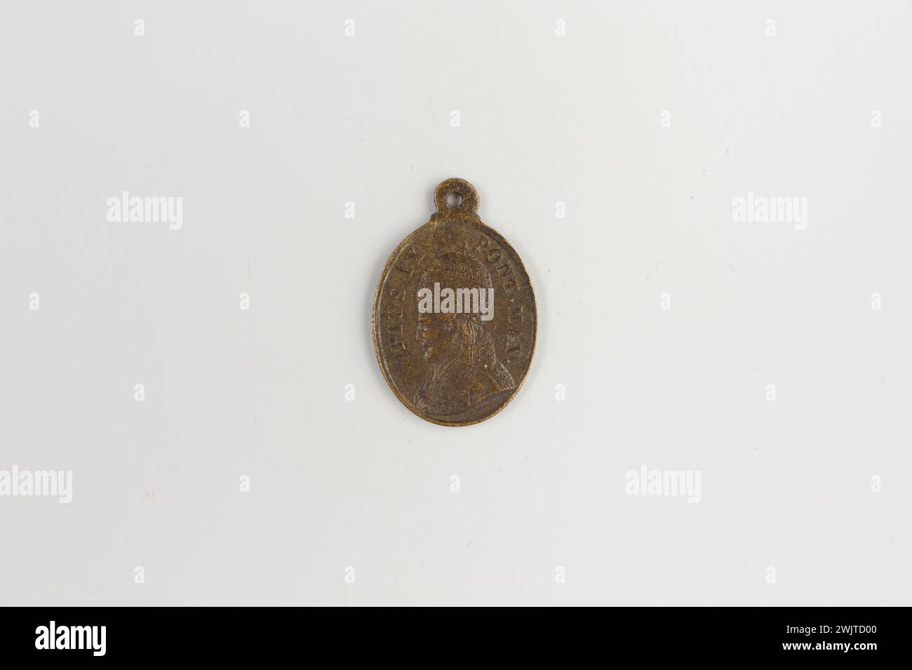 Carnavalet museum, medal collection Right bust of Pius IX carrying the ...