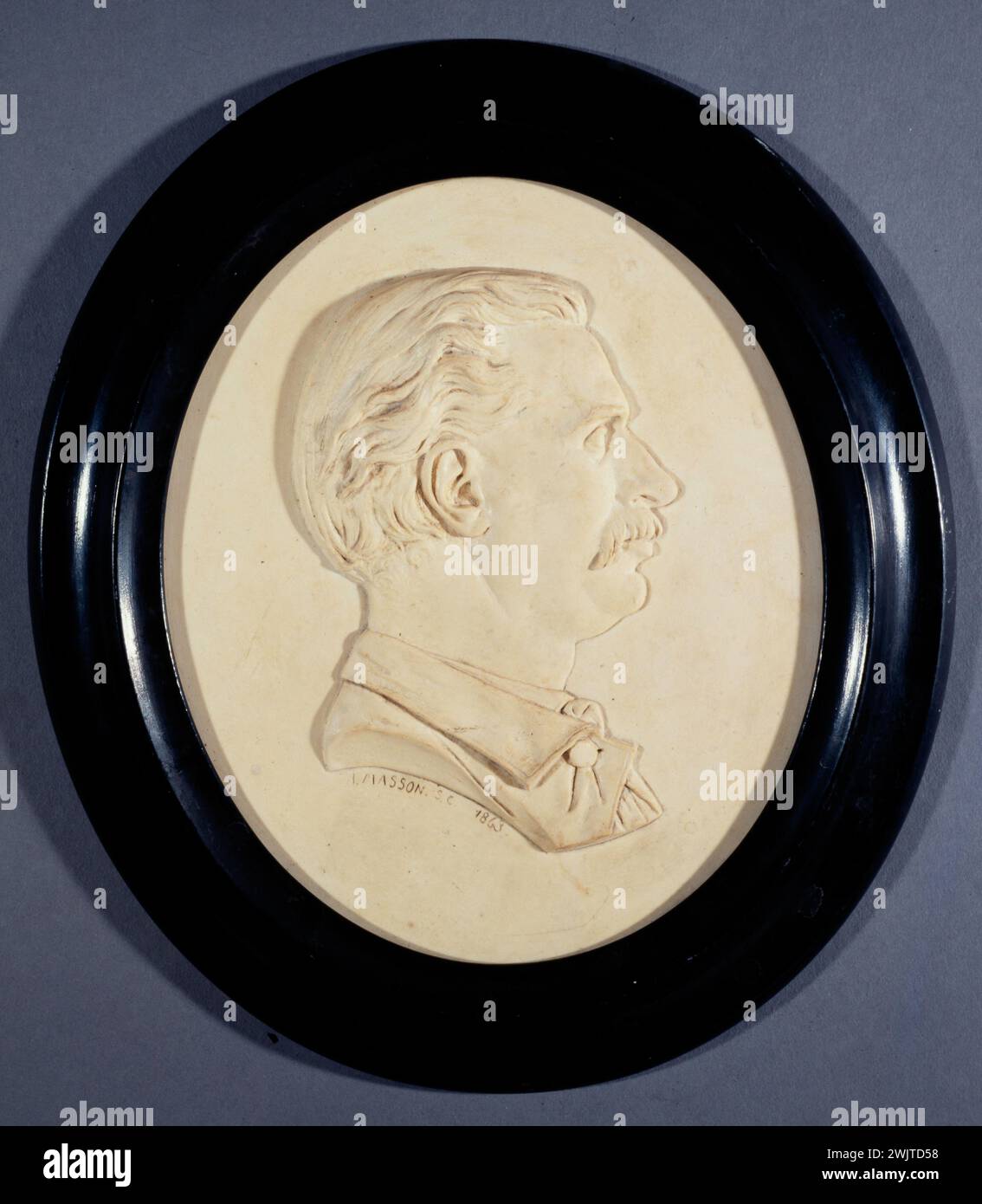 Jean-Auguste Masson. Portrait of Ferdinand Thénard (1823-1889), singer ...