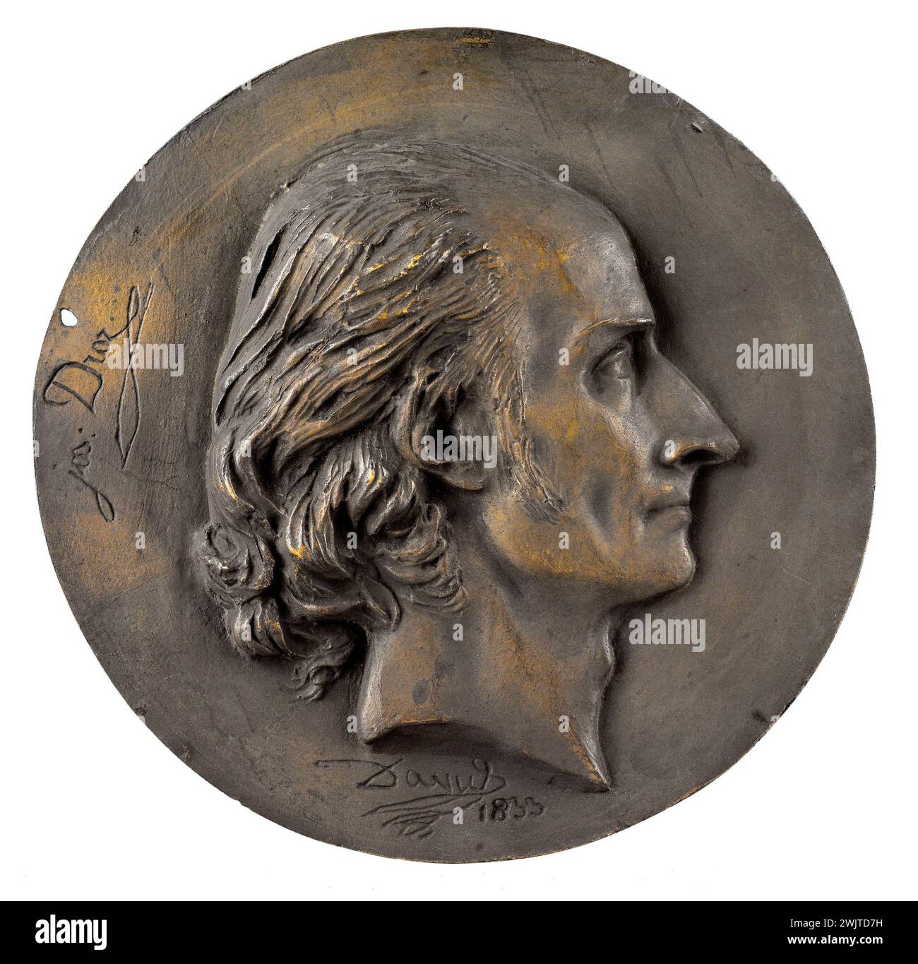 David d'Angers (1788-1856). Portrait of Joseph Droz (1773-1850 ...