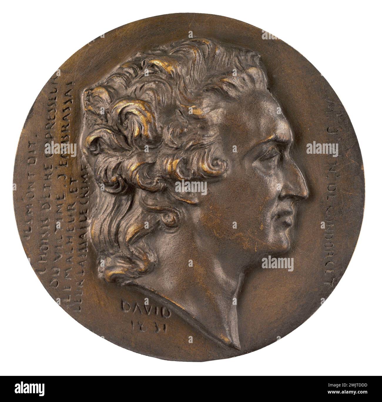 David d'Angers (1788-1856). Portrait of Nicolas de Caritat, Marquis de ...