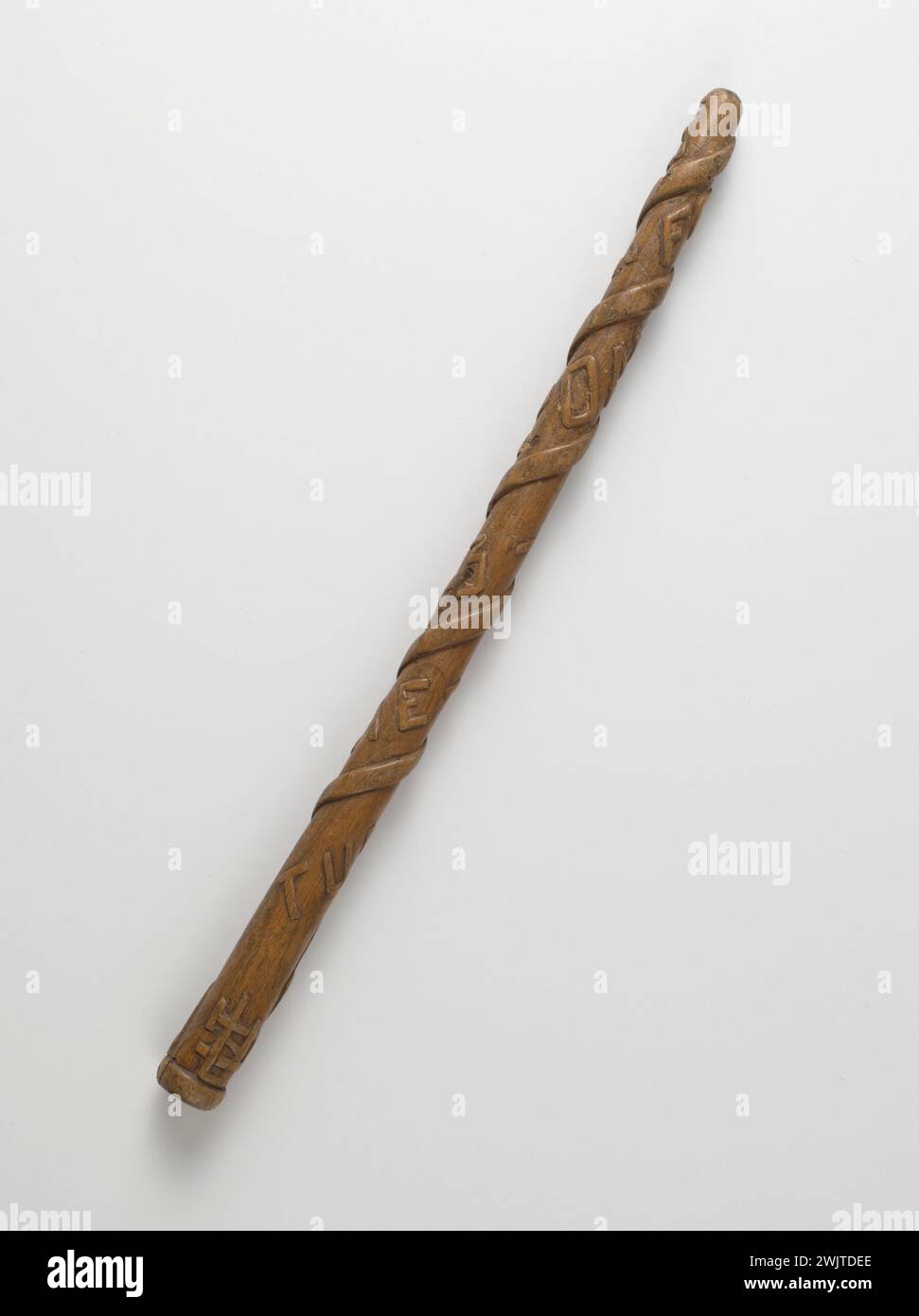 Cane. Stick of Captain Gribius, 2nd squadron of the 12th RCA. Bois d ...