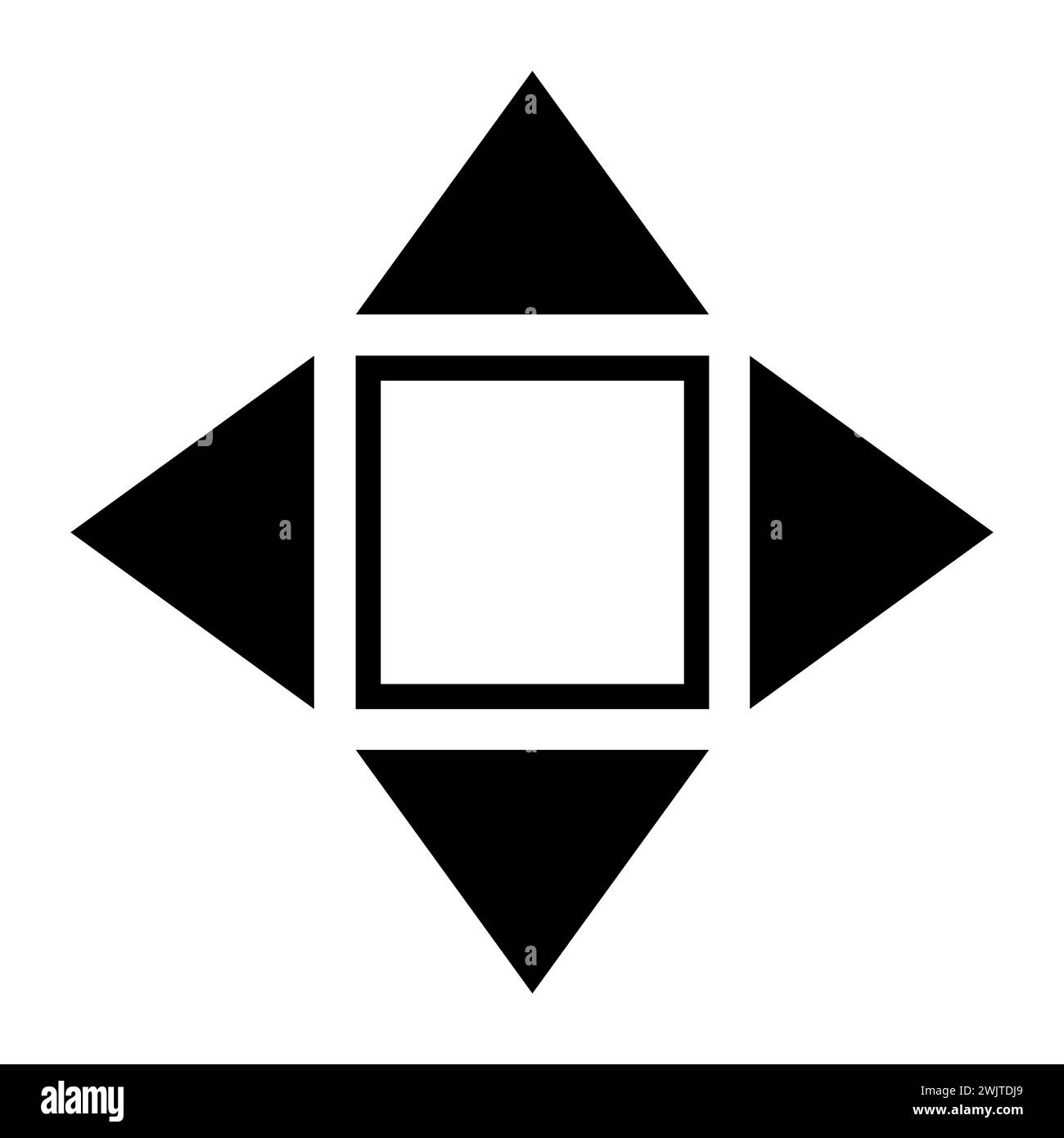 Move icon arrows. Web Arrow Full Screen Icon On White Background ...