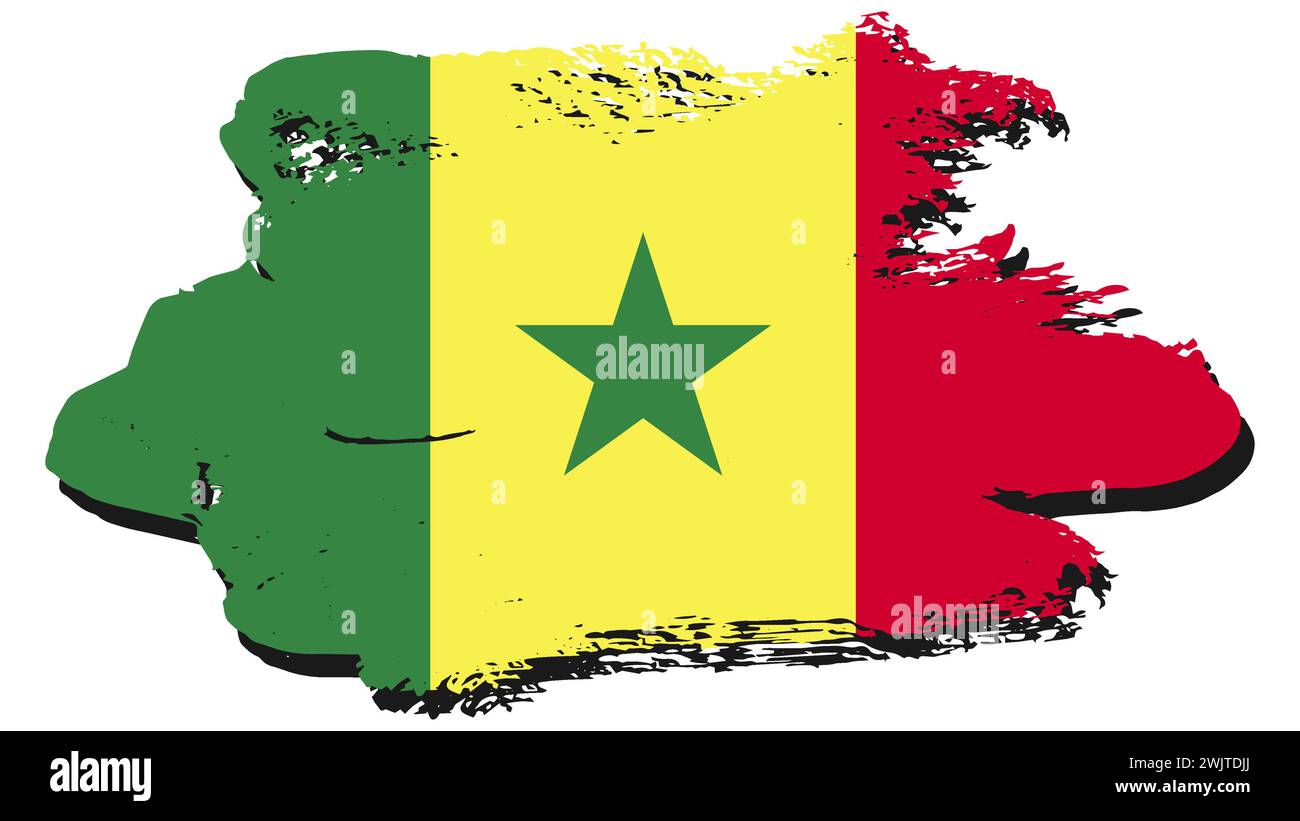 Flag vector nation senegal dakar Stock Vector Images - Alamy