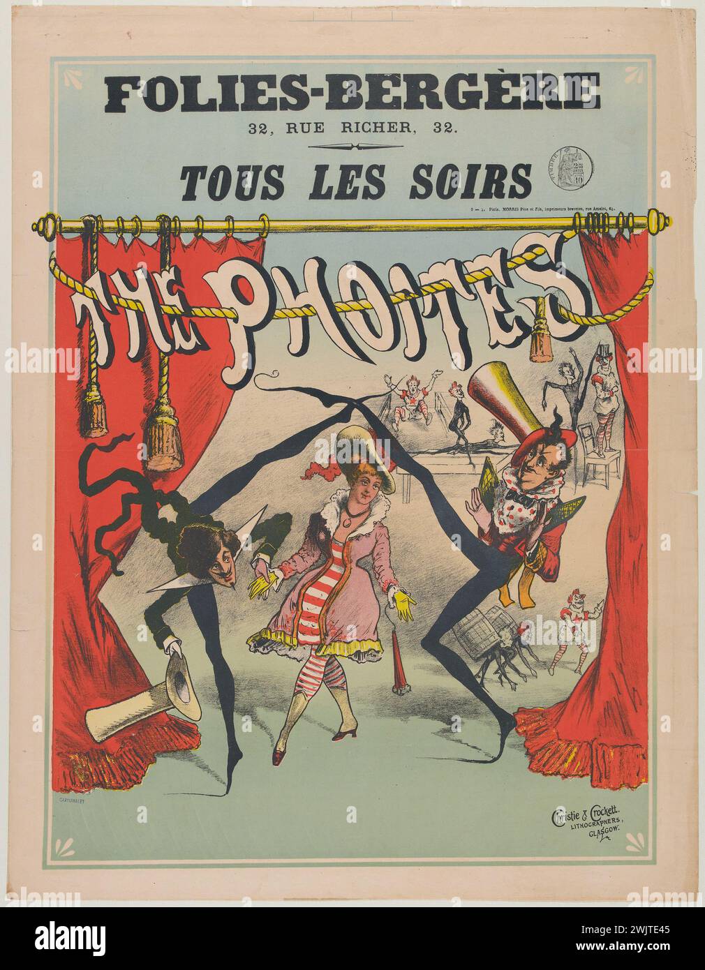 Anonymous. "Folies-Bergère, The Phoites (Red model)". Lithography, 1880 ...