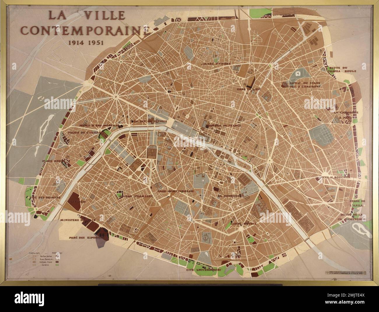 Paris map 20 hi-res stock photography and images - Alamy
