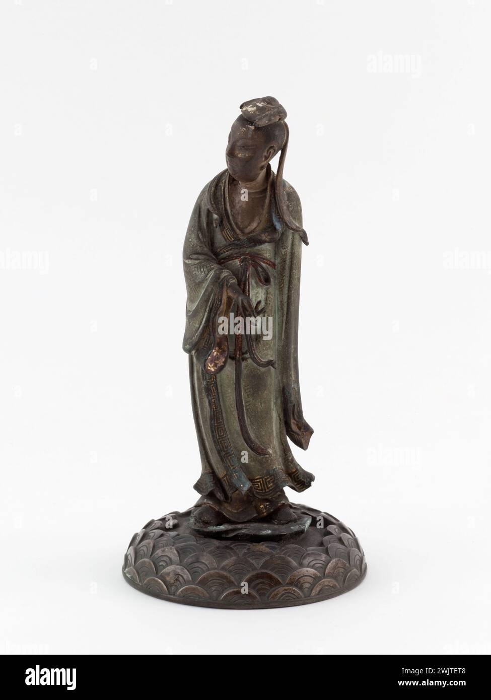 Status. Bronze. Chine. Par musée musée malée. 70004-9 Chinese art ...