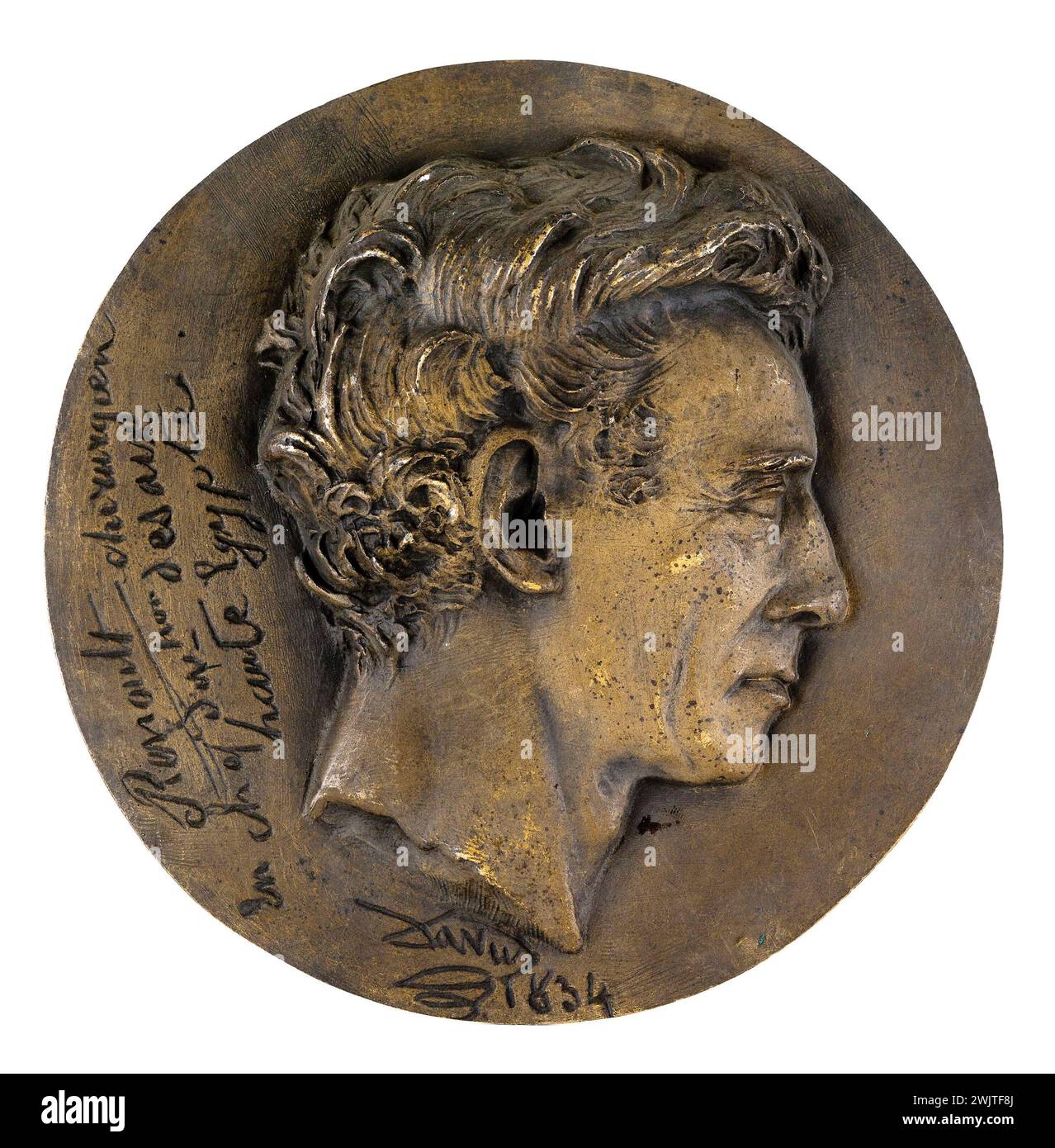 David d'Angers (1788-1856). Portrait of Renoult, army surgeon of Egypt ...