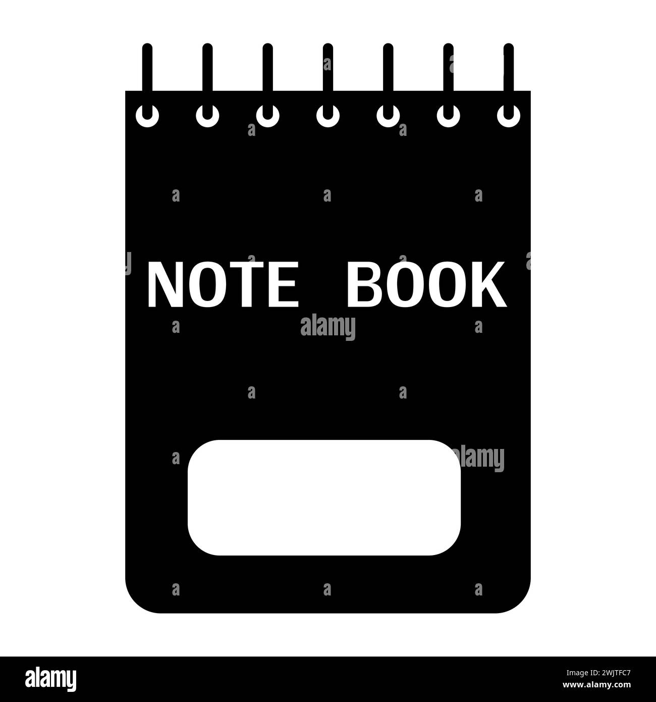 Note book icon. Agenda book icon. Simple school agenda with title sign ...