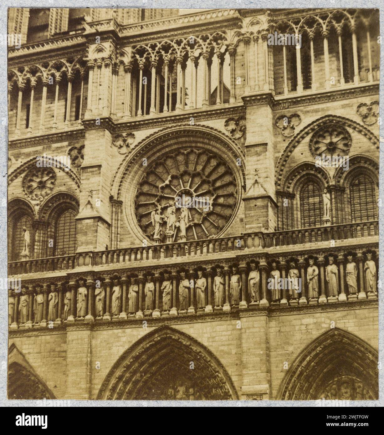 Rosette of Notre-Dame Cathedral. Paris (IVth arr.). Anonymous ...