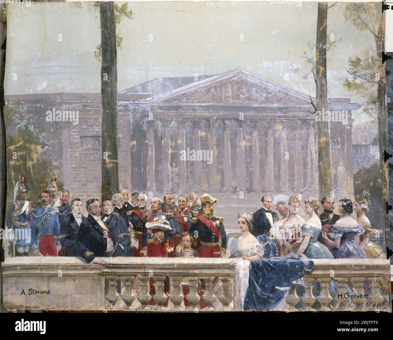 Henri Gervex (1852-1929) and Alfred Stevens (1823-1906). "Napoleon III ...