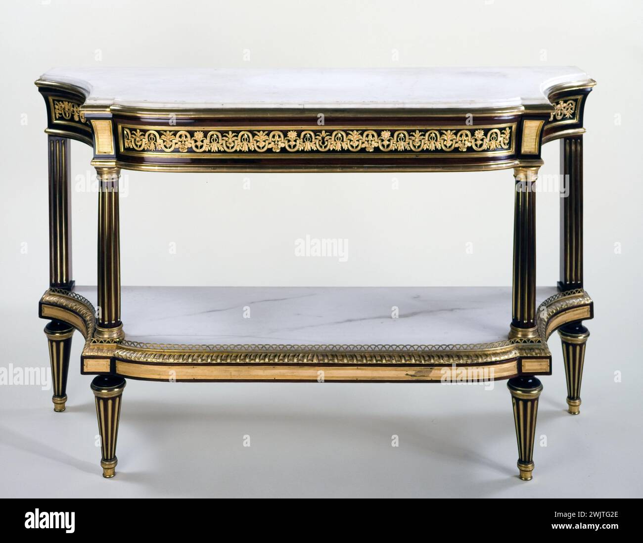 Attributed to Adam Weisweiler (1744-1820). Console served in oak and ...