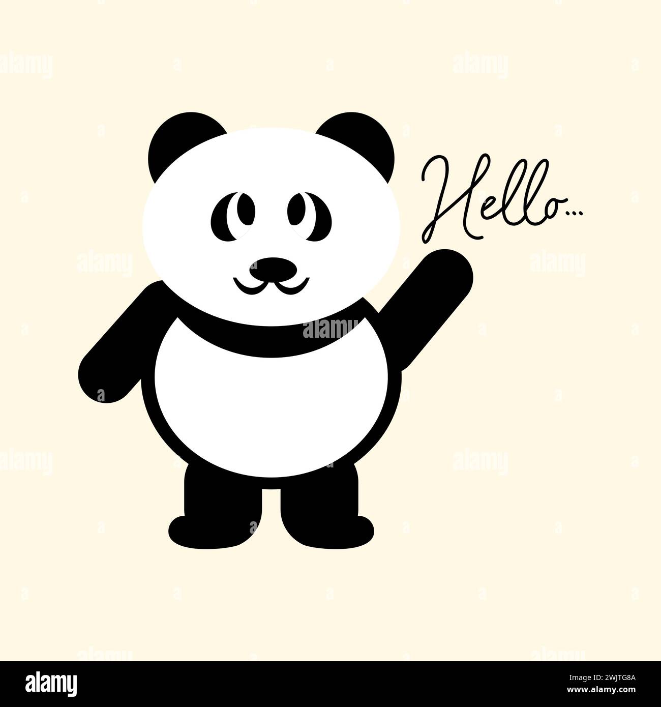 Angry panda Stock Vector Images - Alamy