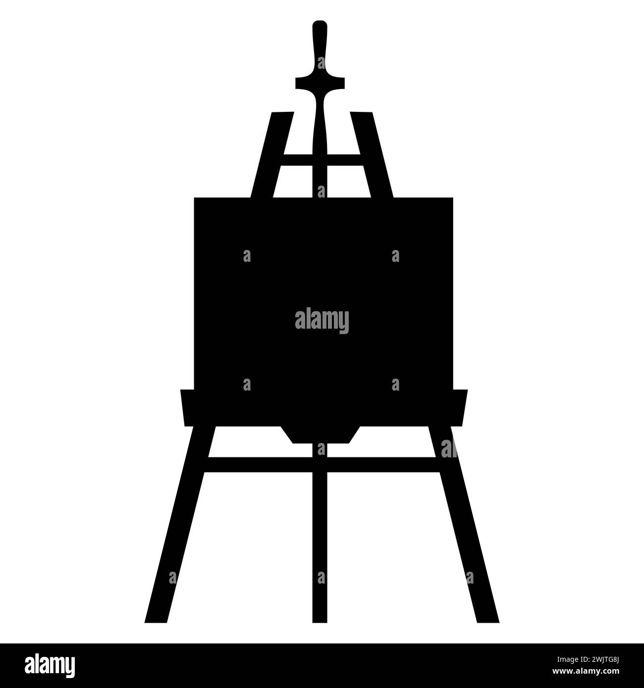 Easel canvas art supplies Cut Out Stock Images & Pictures - Alamy