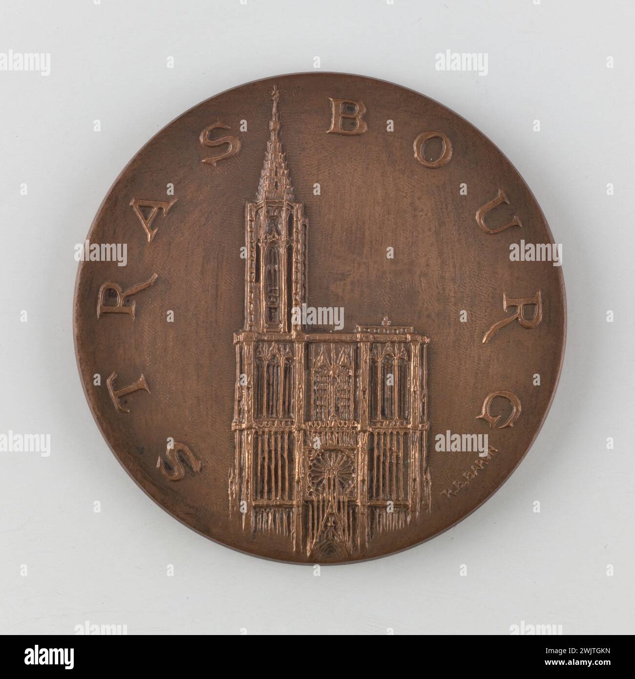 Currency of Paris, Roger Bertrand Baron. Presentation medal of the 20th ...