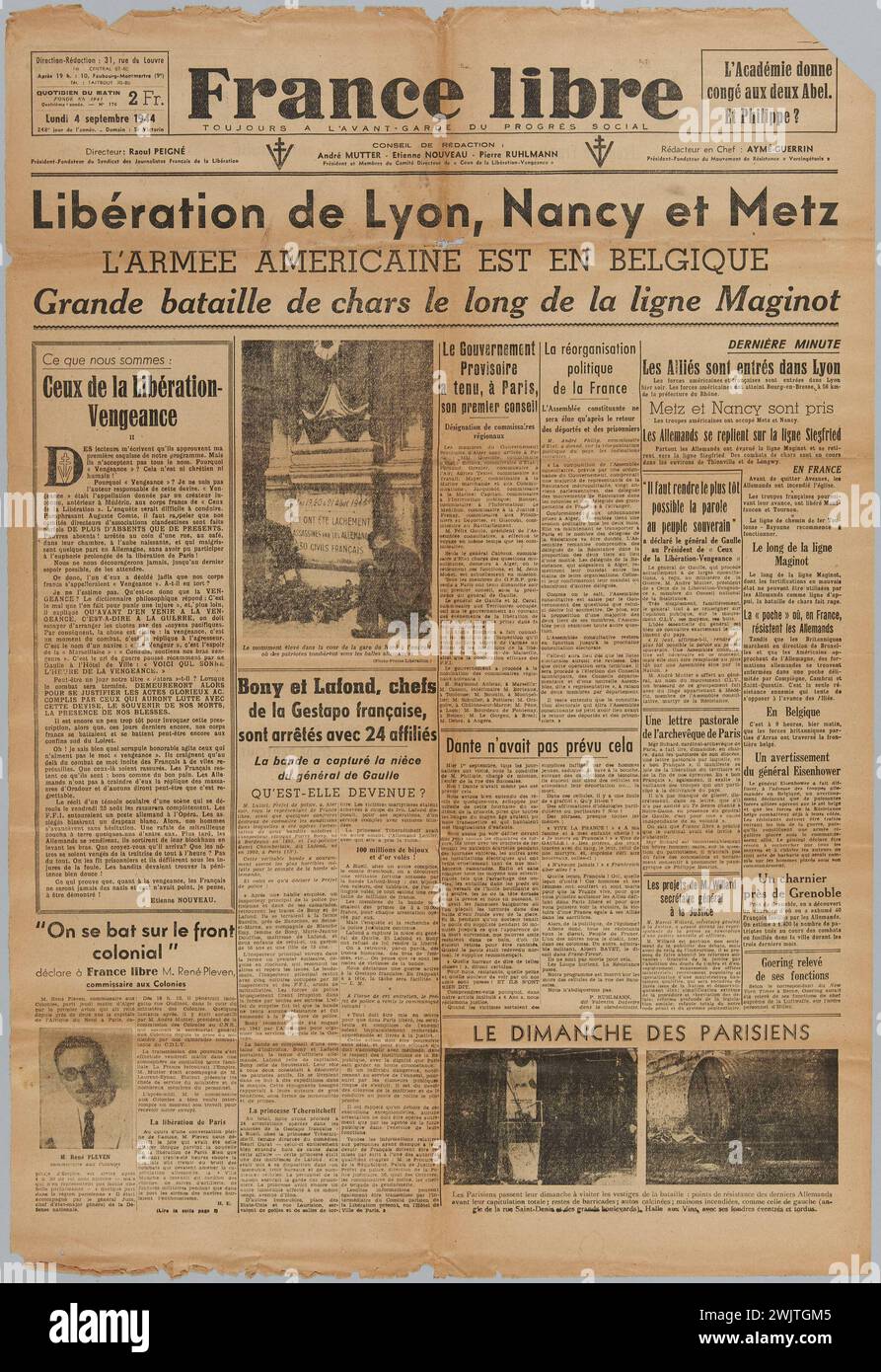 Nancy france 1944 hi-res stock photography and images - Alamy