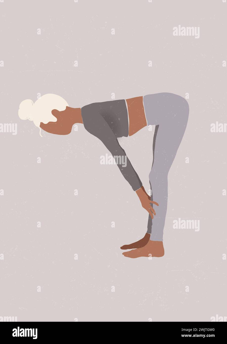 Yoga poses chart hi-res stock photography and images - Alamy