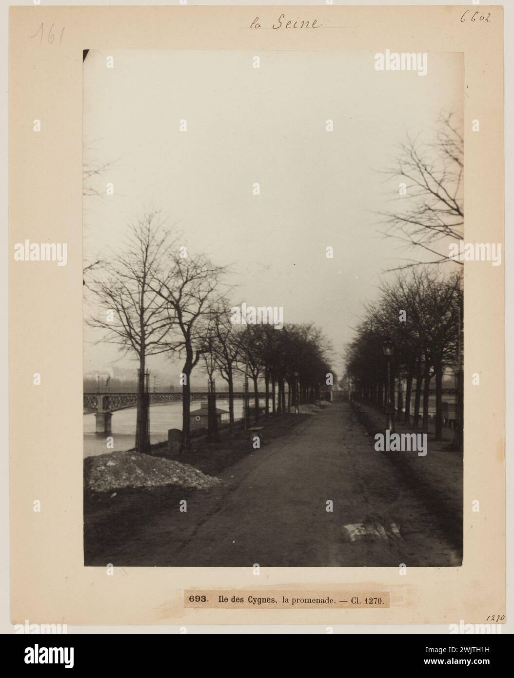 Blancard, Hippolyte (1843 - D.1924), the Ile des Cygnes promenade with ...