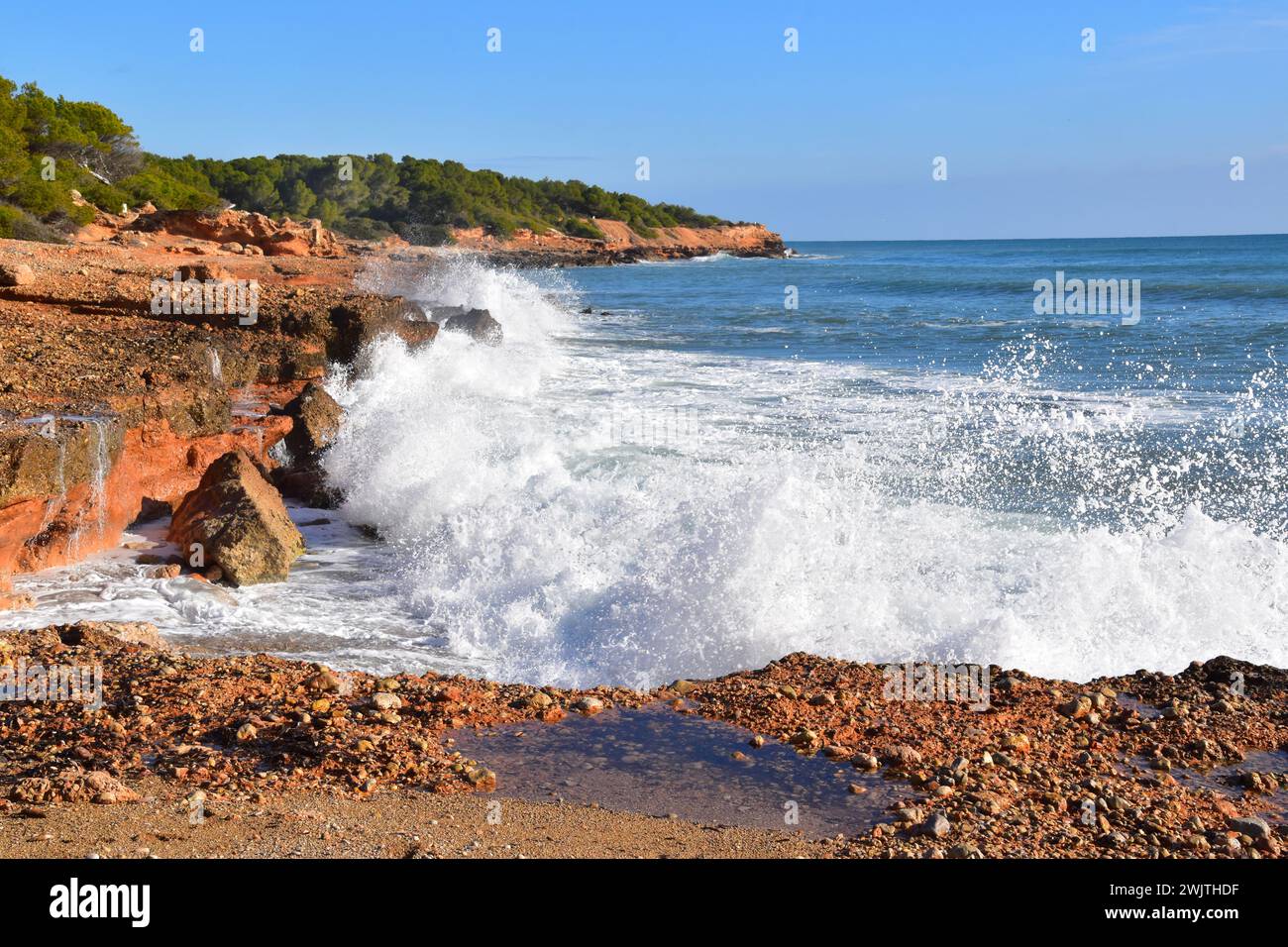 Gran Recorrido GR 92, Costa Dorada, Spain Stock Photo - Alamy