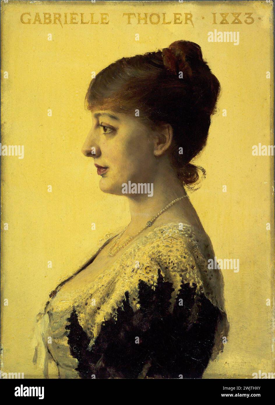 Gabriel Ferrier. Portrait of the actress Gabrielle Tholer (1850-1894 ...