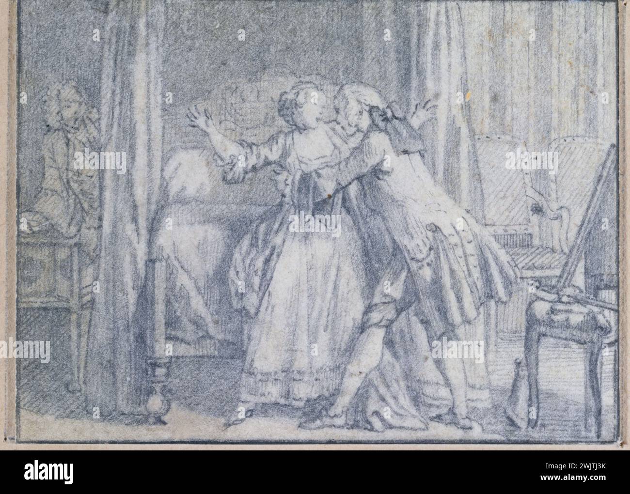 Charles-Nicolas Cochin (1715-1790). "The ear maker and the mussel mesh ...